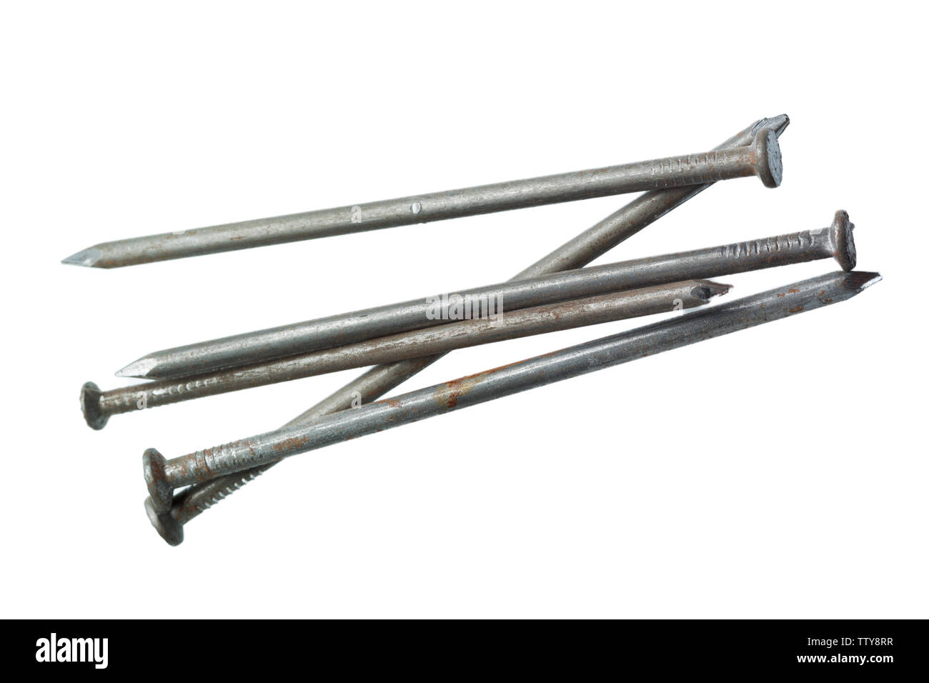 nail isolated on white Stock Photo - Alamy