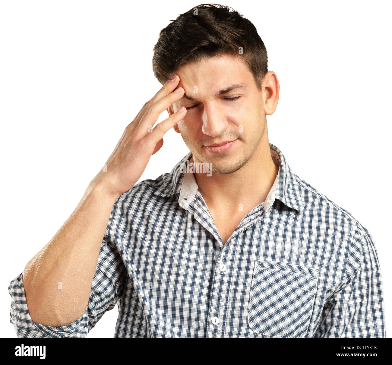 man has a headache Stock Photo - Alamy