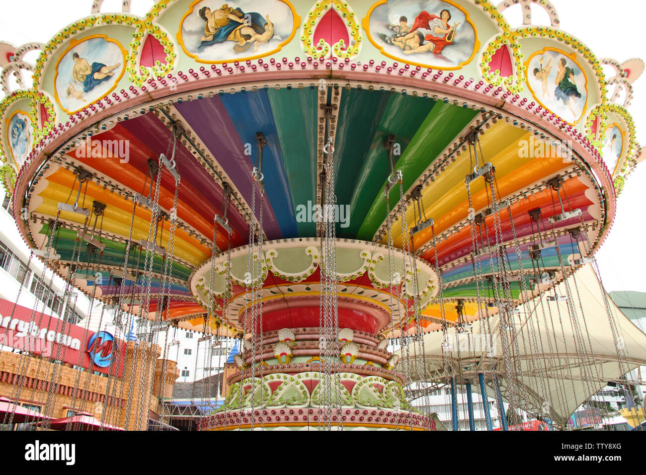 Merrygoround fairground ride hi-res stock photography and images - Alamy