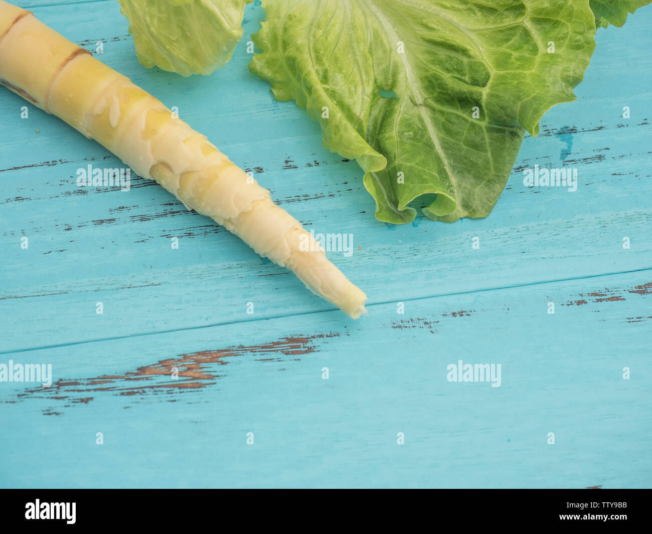 Lettuce and bamboo shoots Stock Photo - Alamy