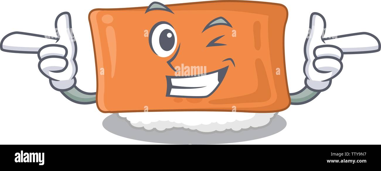Wink inari sushi in the cartoon shape Stock Vector Image & Art - Alamy