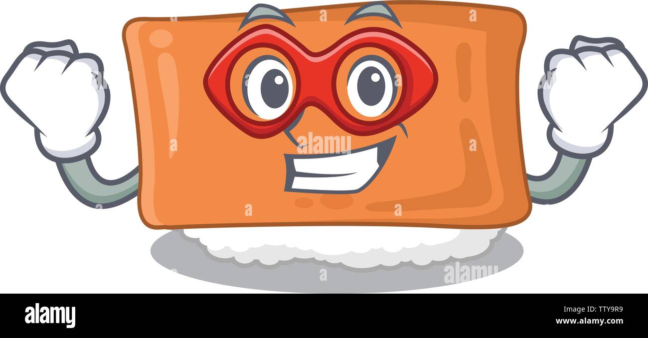 Super hero inari sushi in the cartoon shape Stock Vector Image & Art ...