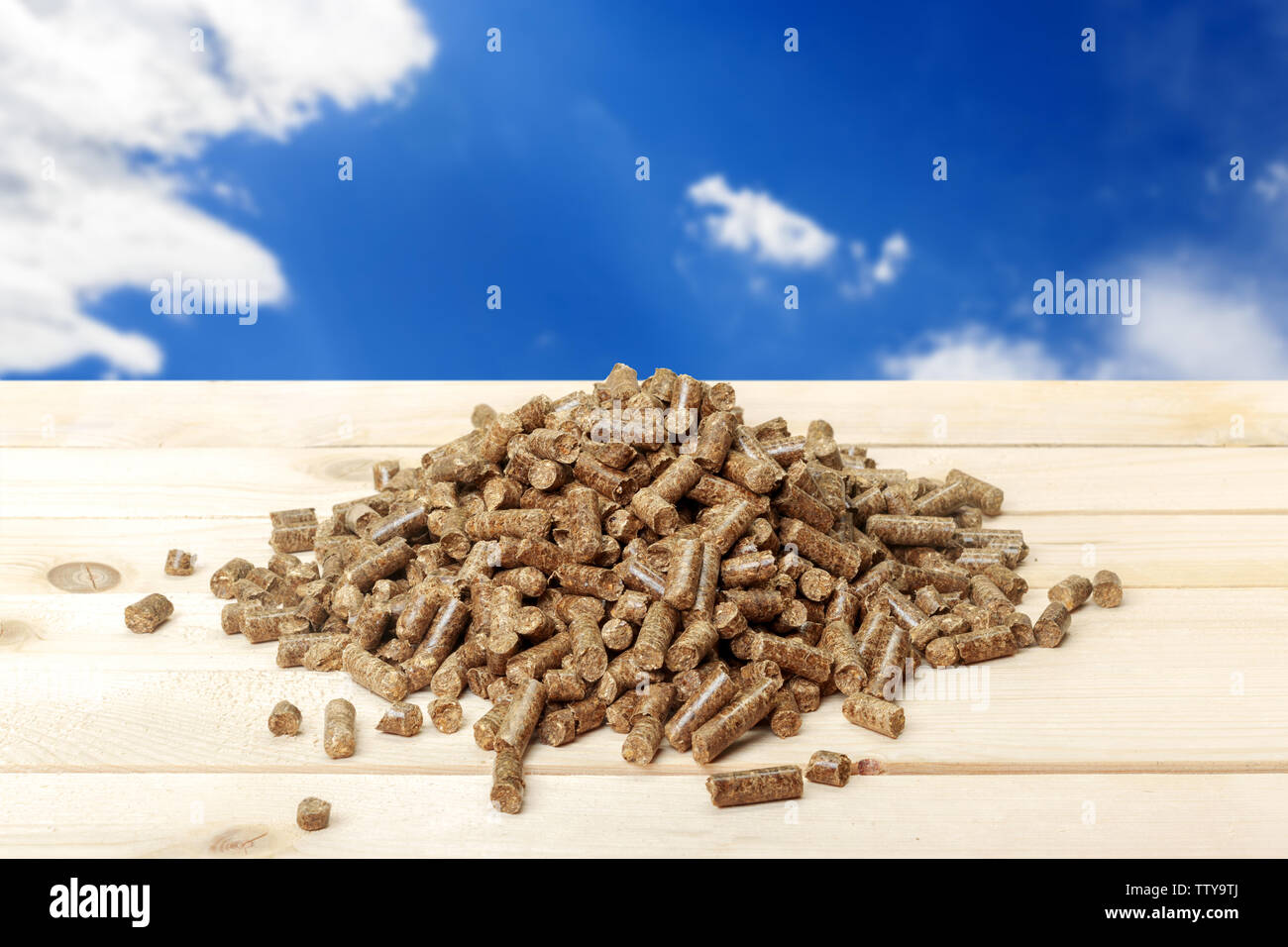 pellet on the table Stock Photo - Alamy