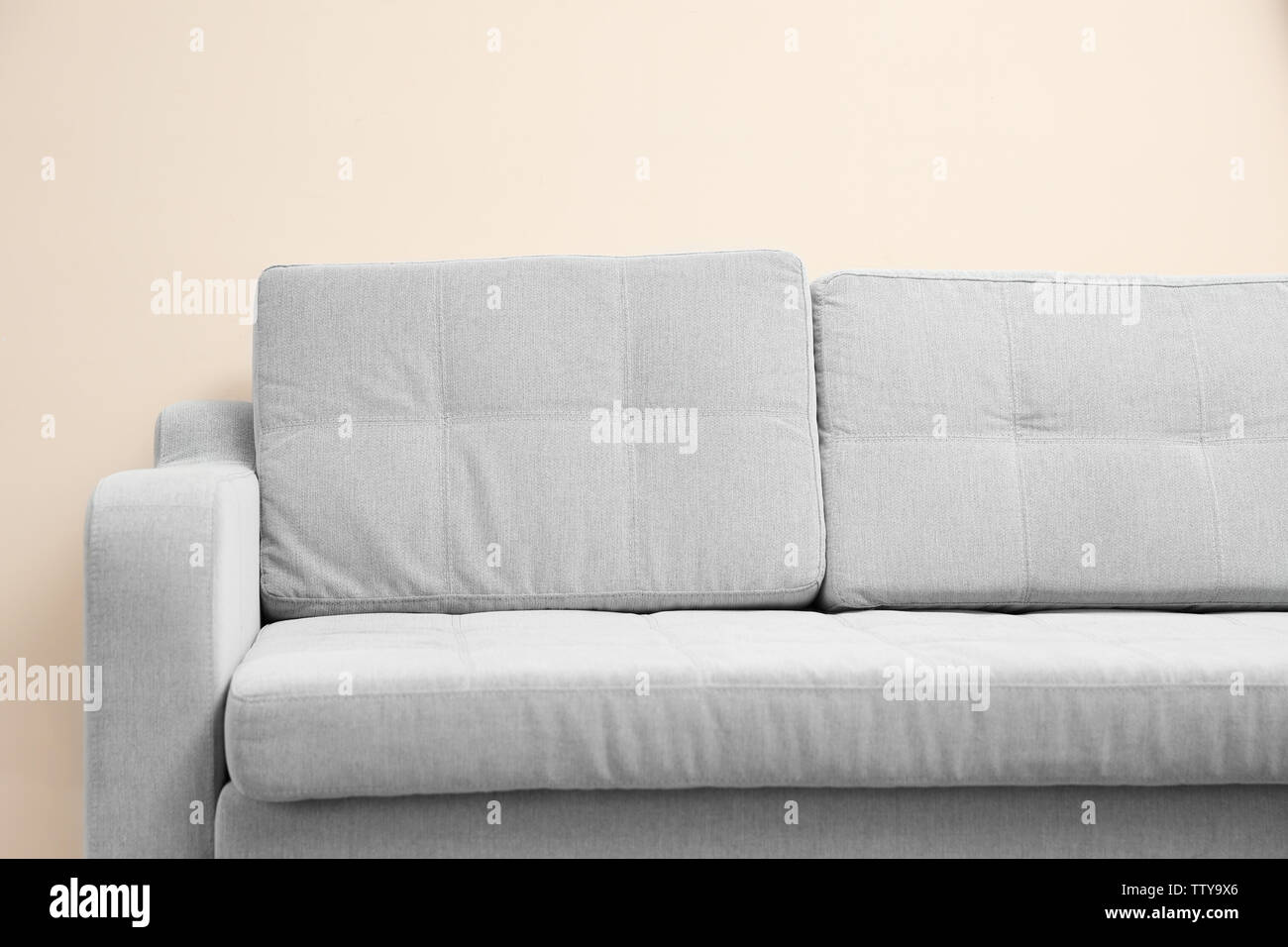 Tile wall with grey colour as background hi-res stock photography and ...