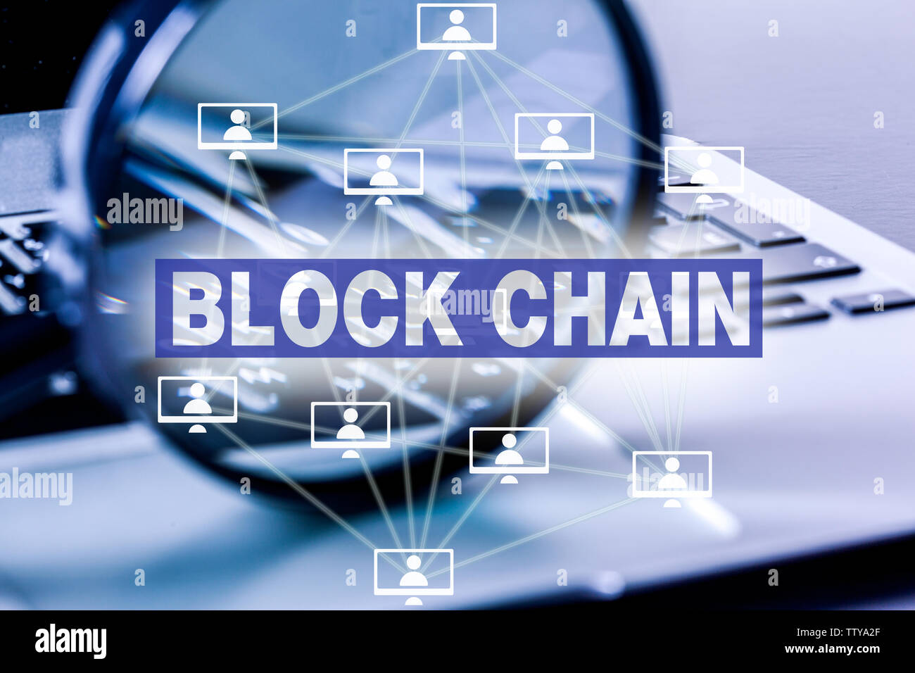 block chain concept Stock Photo - Alamy