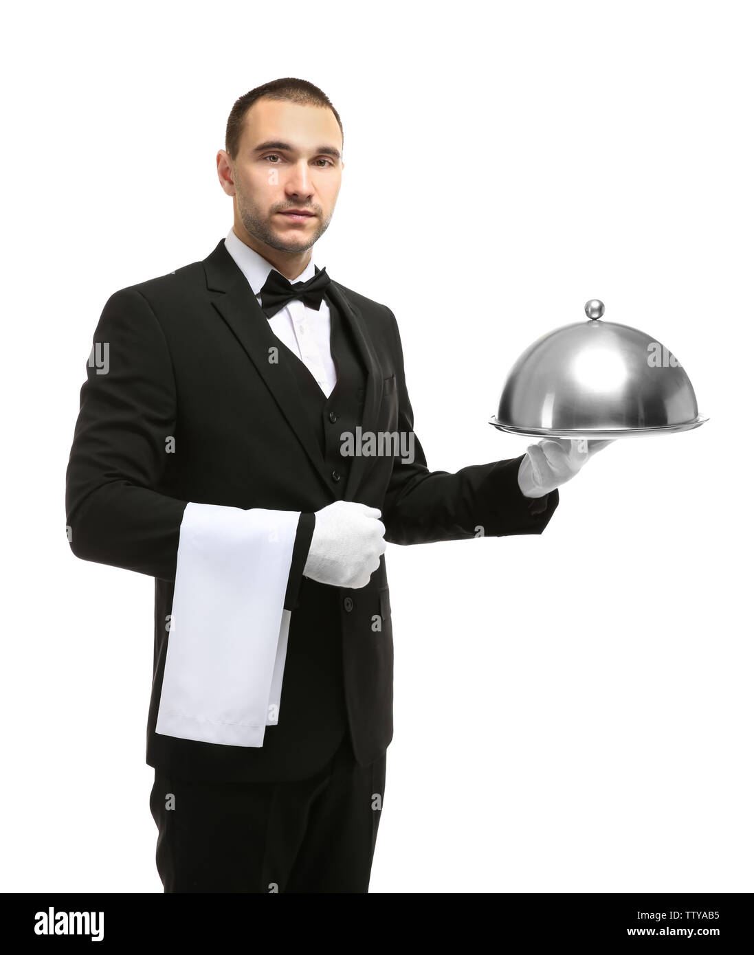 Waiter Serving Tray