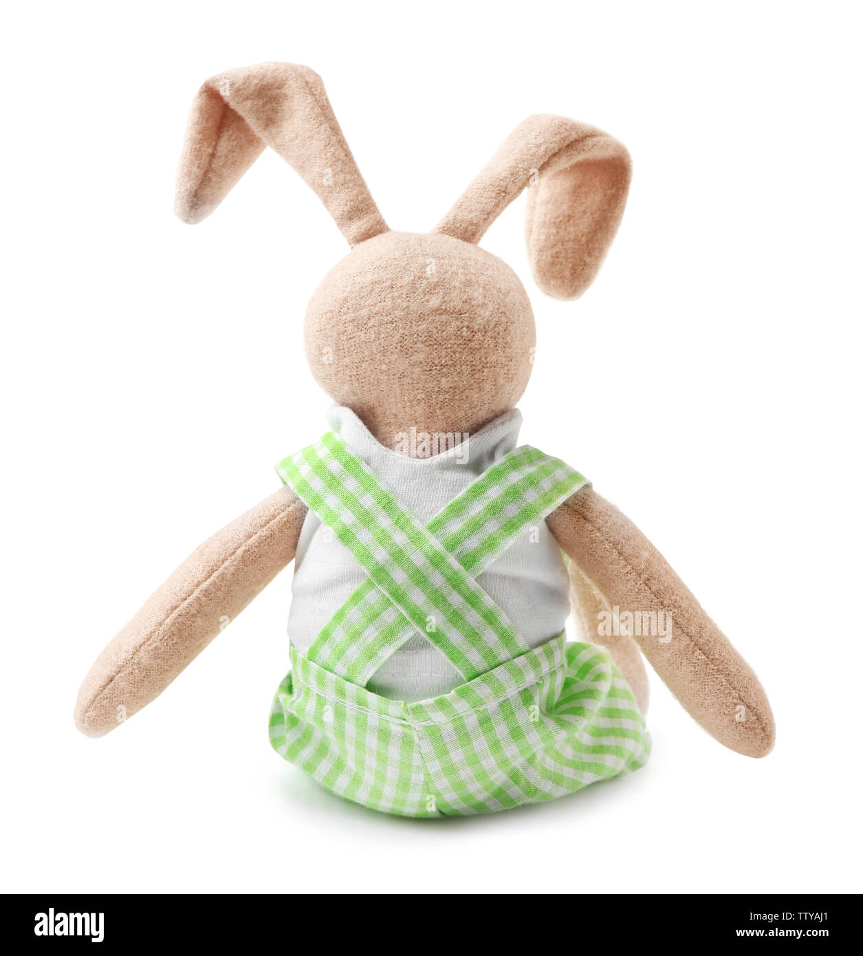 Cute cuddly bunny on white background Stock Photo - Alamy