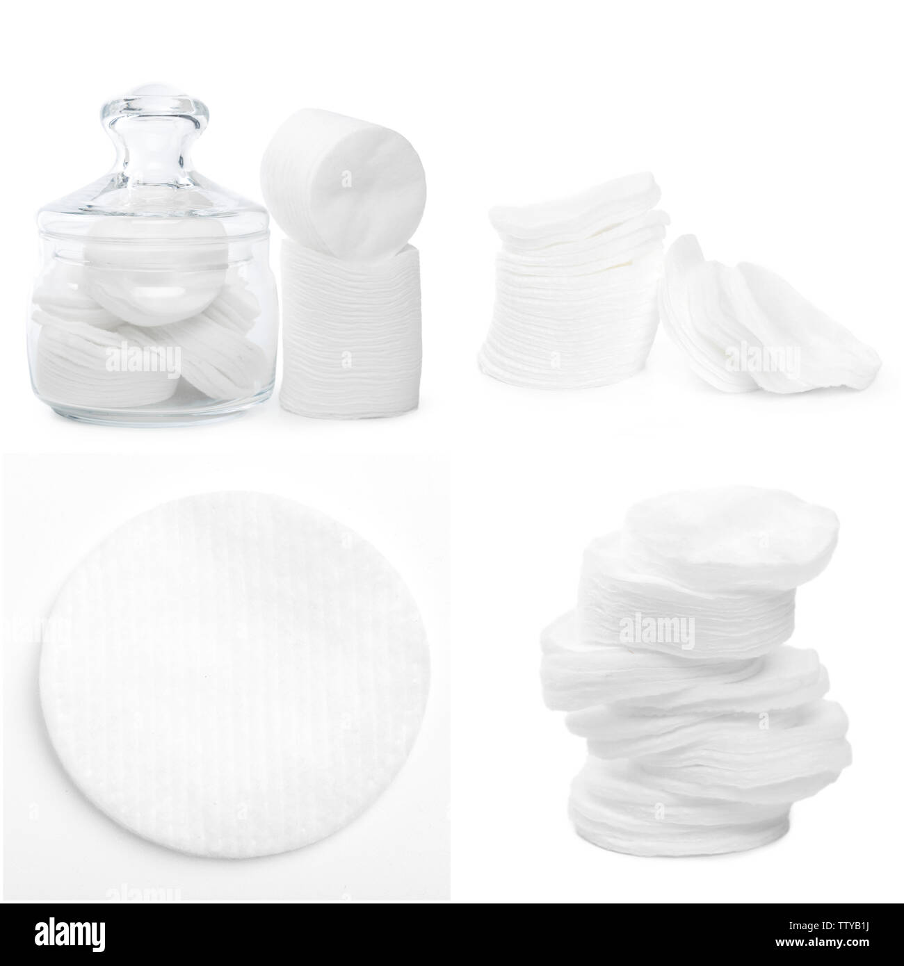 Cotton pads isolated on Cut Out Stock Images & Pictures - Alamy