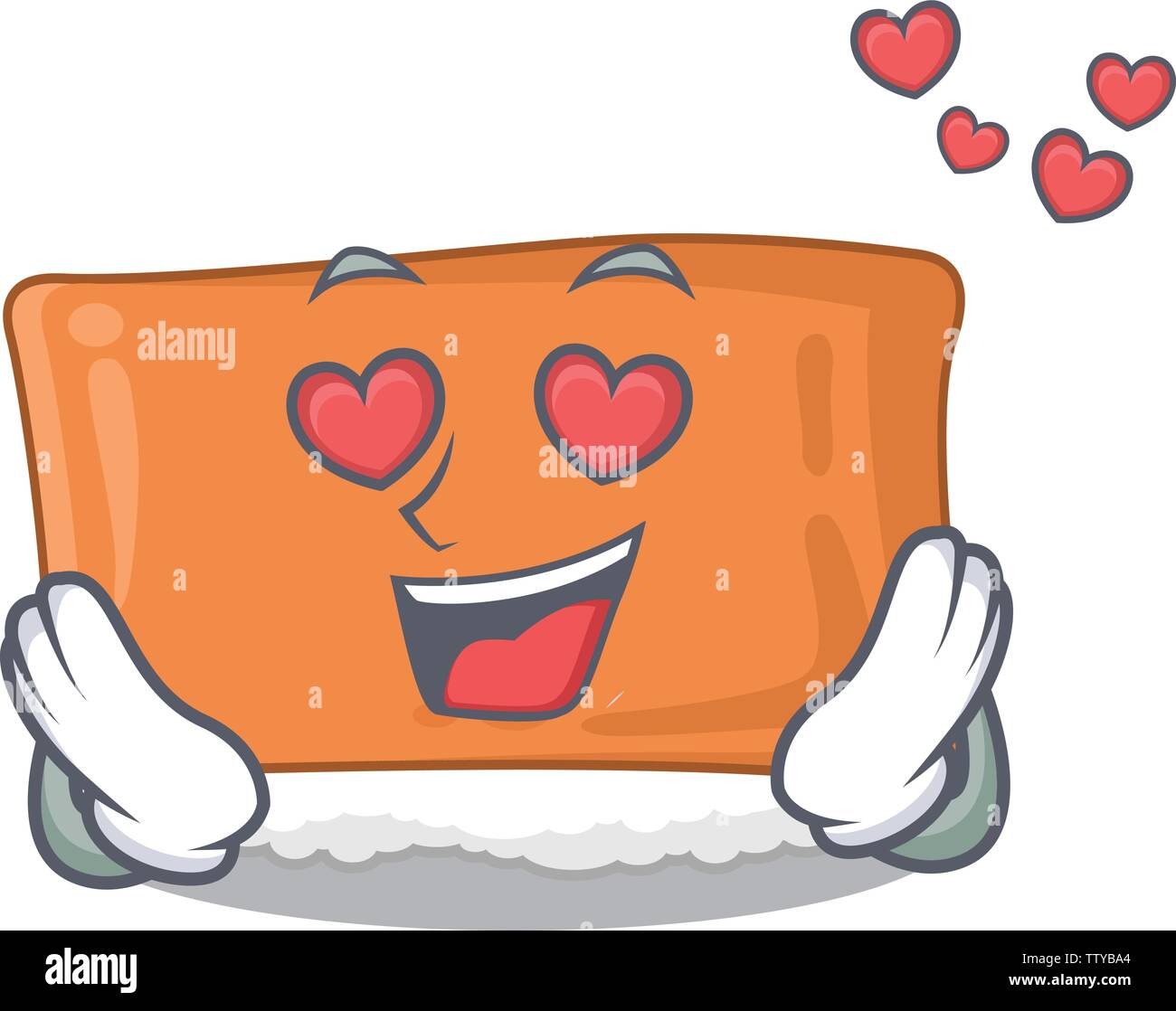 In love inari sushi is served cartoon board Stock Vector Image & Art ...