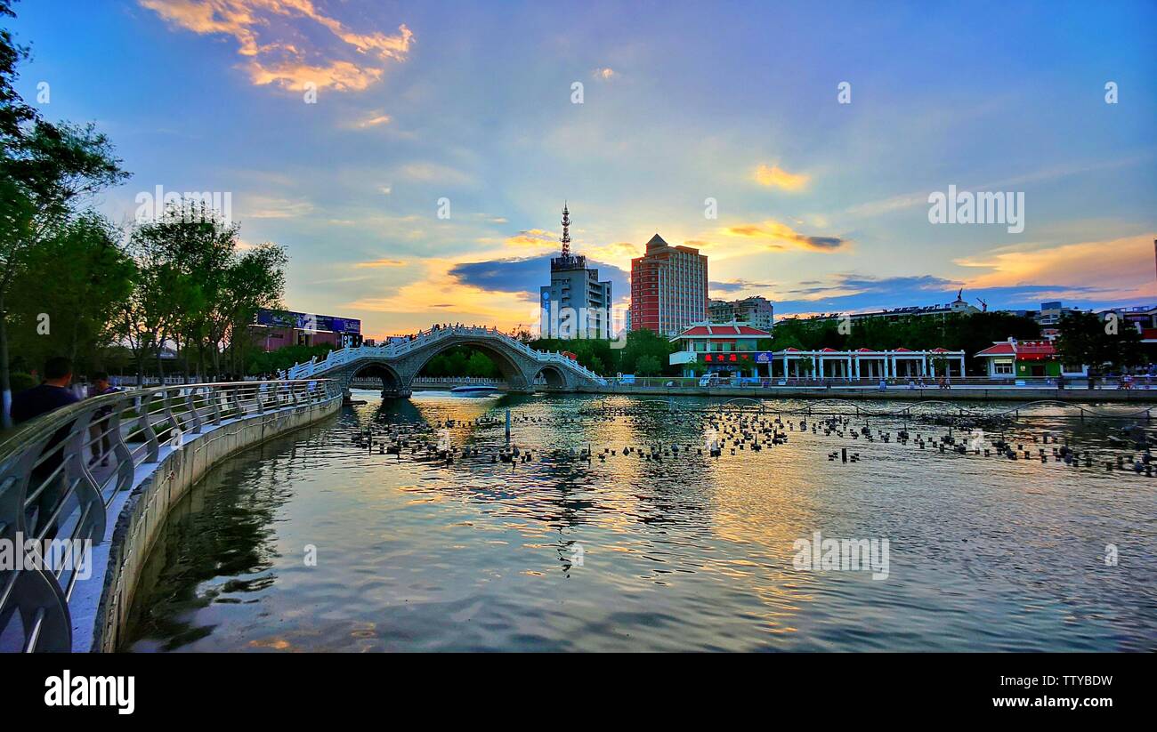Landscape of the Karamay Stock Photo - Alamy