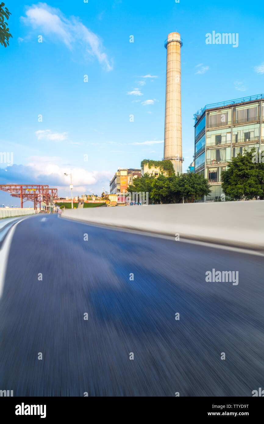 Daylight city buildings design guide light fast highway hi-res stock ...