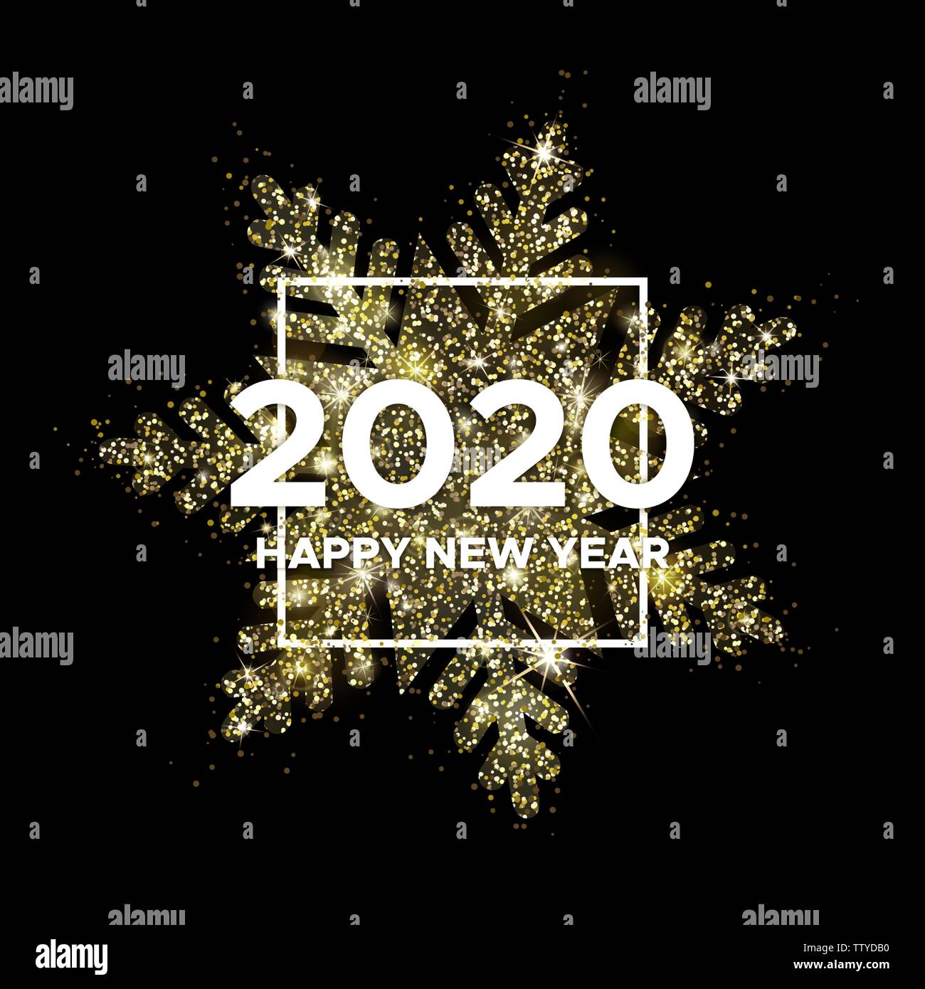 Year snowflake Stock Vector Images - Alamy