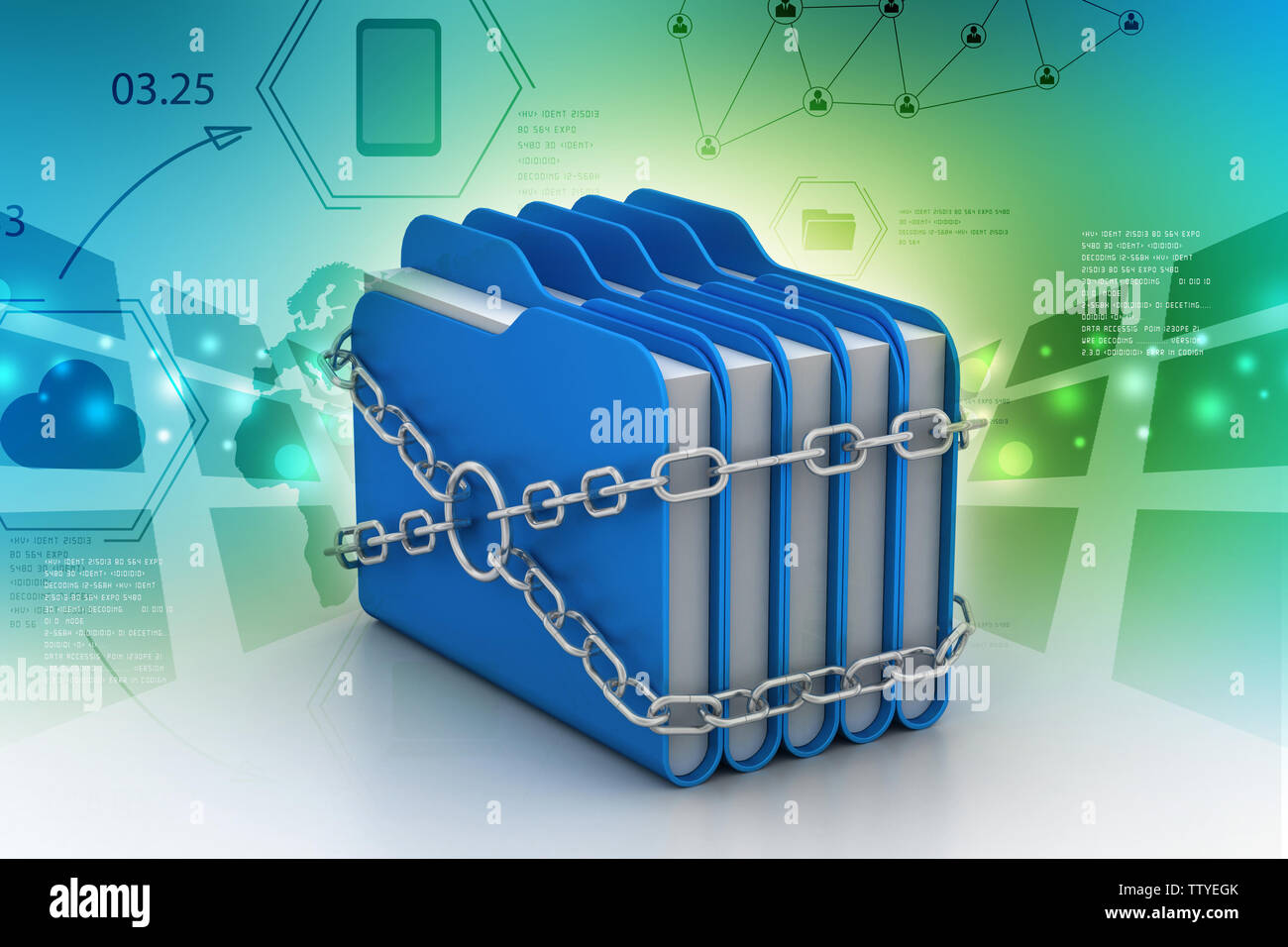 folder locked by chains Stock Photo - Alamy