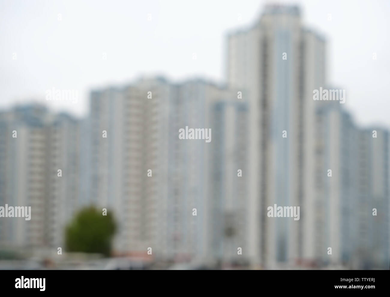 Blurred modern buildings in the city downtown Stock Photo - Alamy