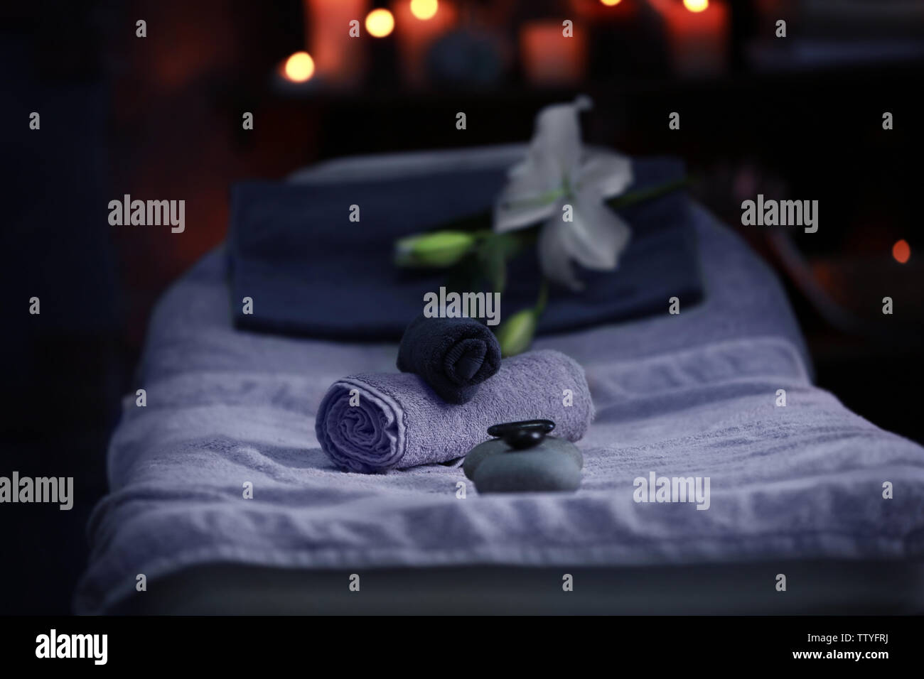 Place for relaxation in modern wellness center Stock Photo - Alamy