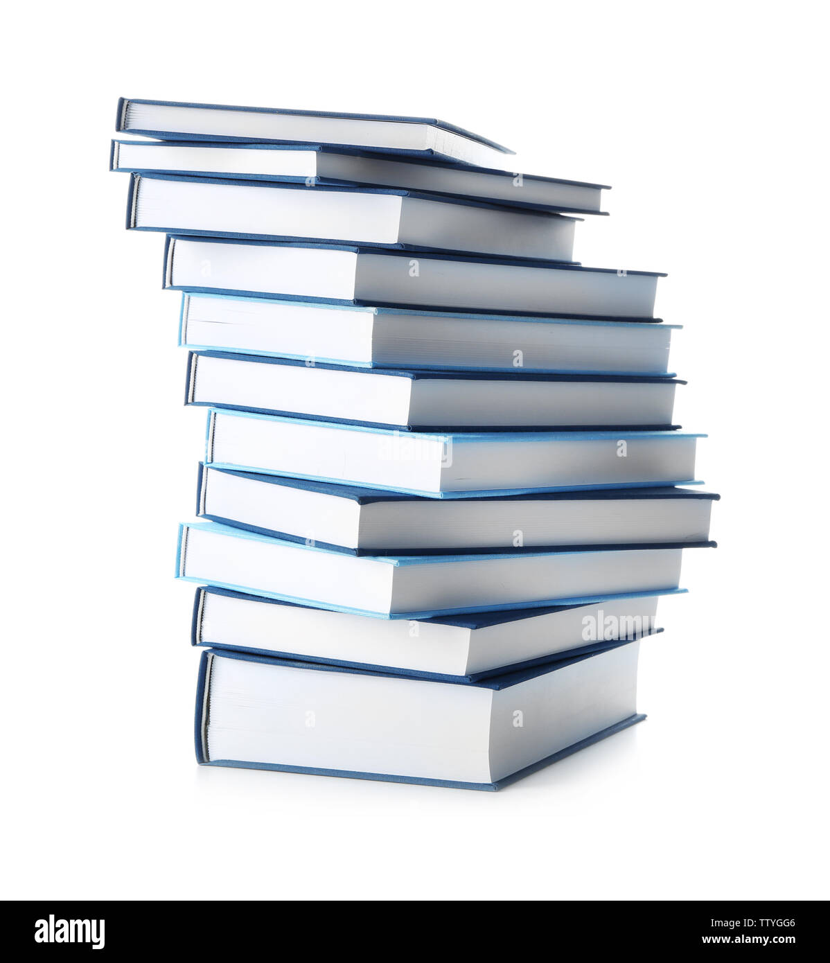 New books on white background Stock Photo - Alamy