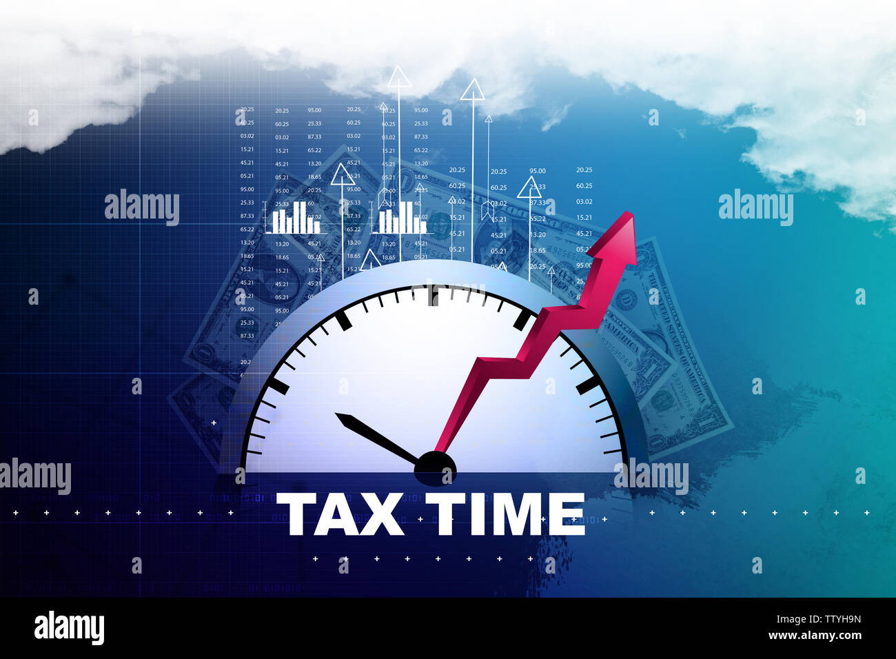 Tax time concept Stock Photo - Alamy