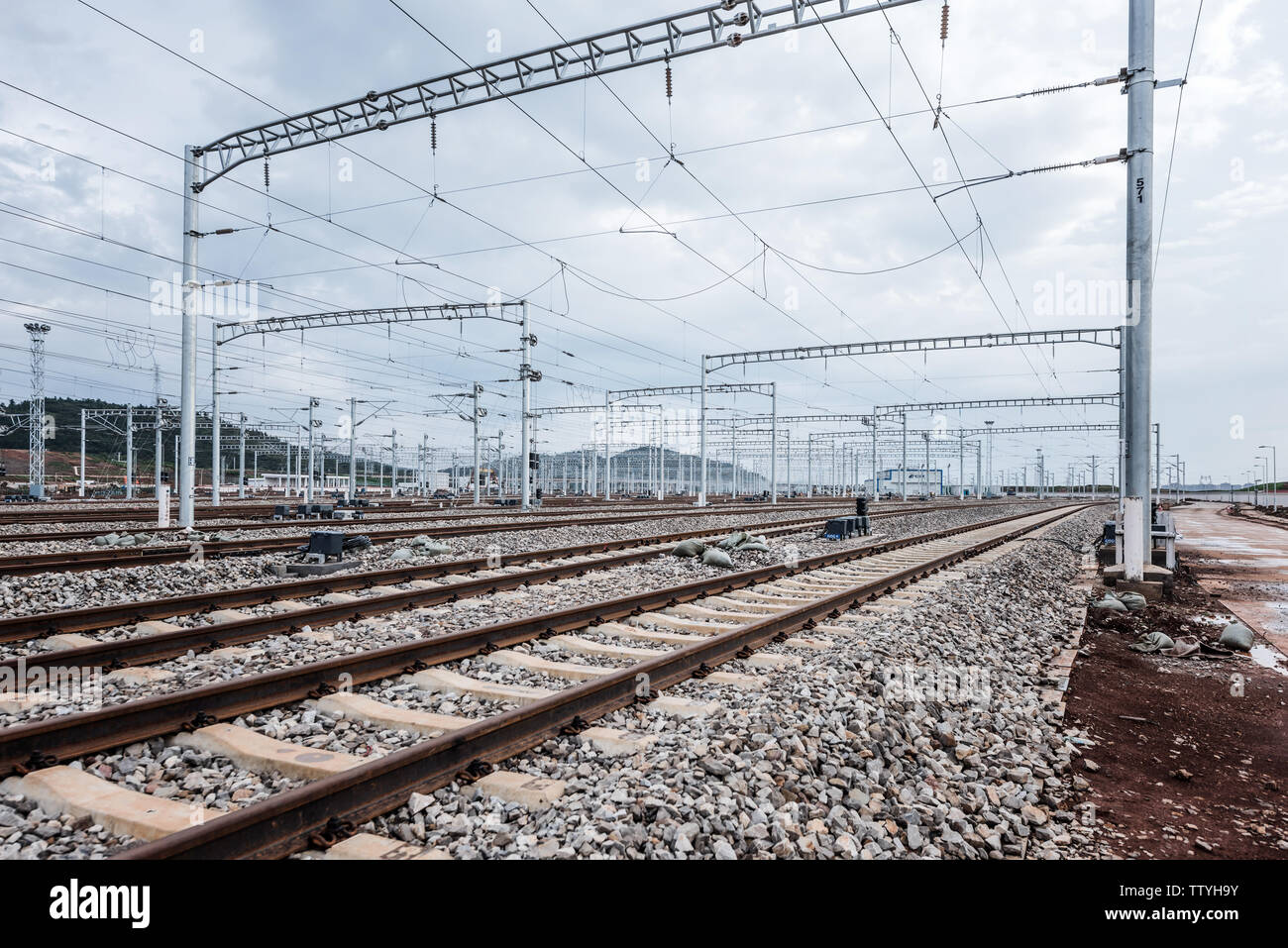 Railway transport grid Stock Photo - Alamy