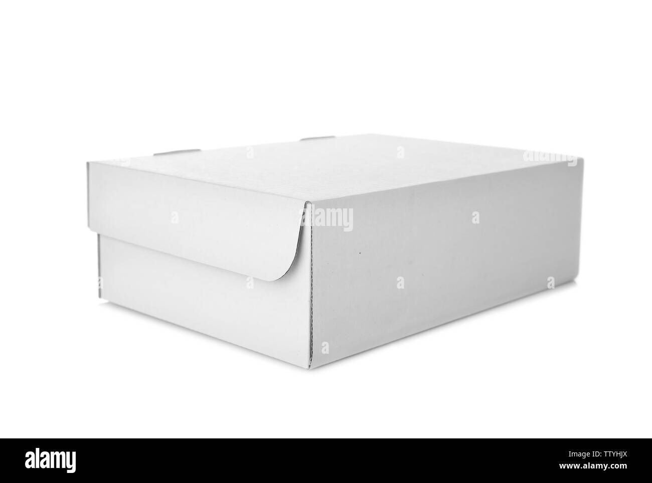 Box of merch or merchandise delivery box square cardboard box Black and ...