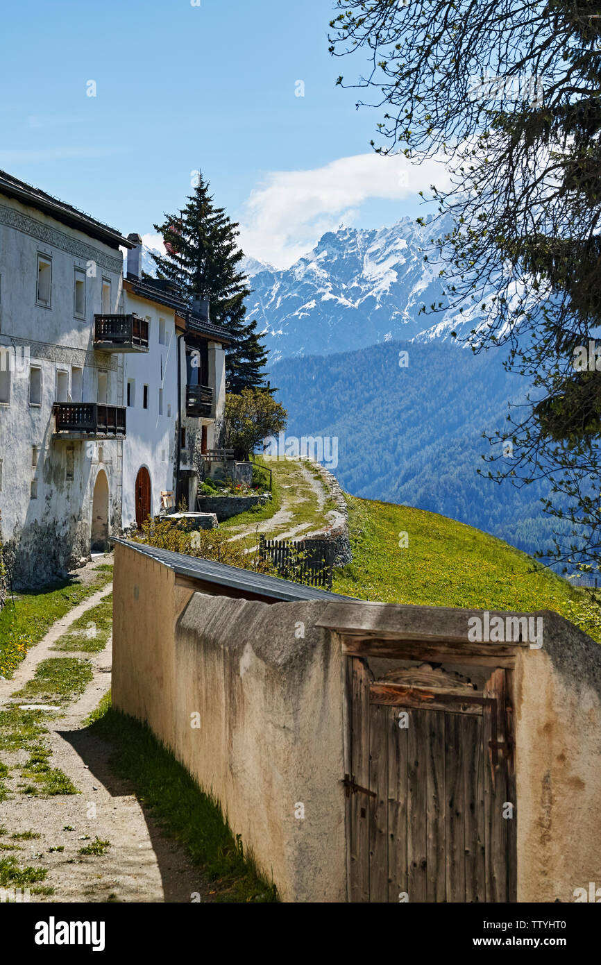 round away guarda switzerland Stock Photo - Alamy