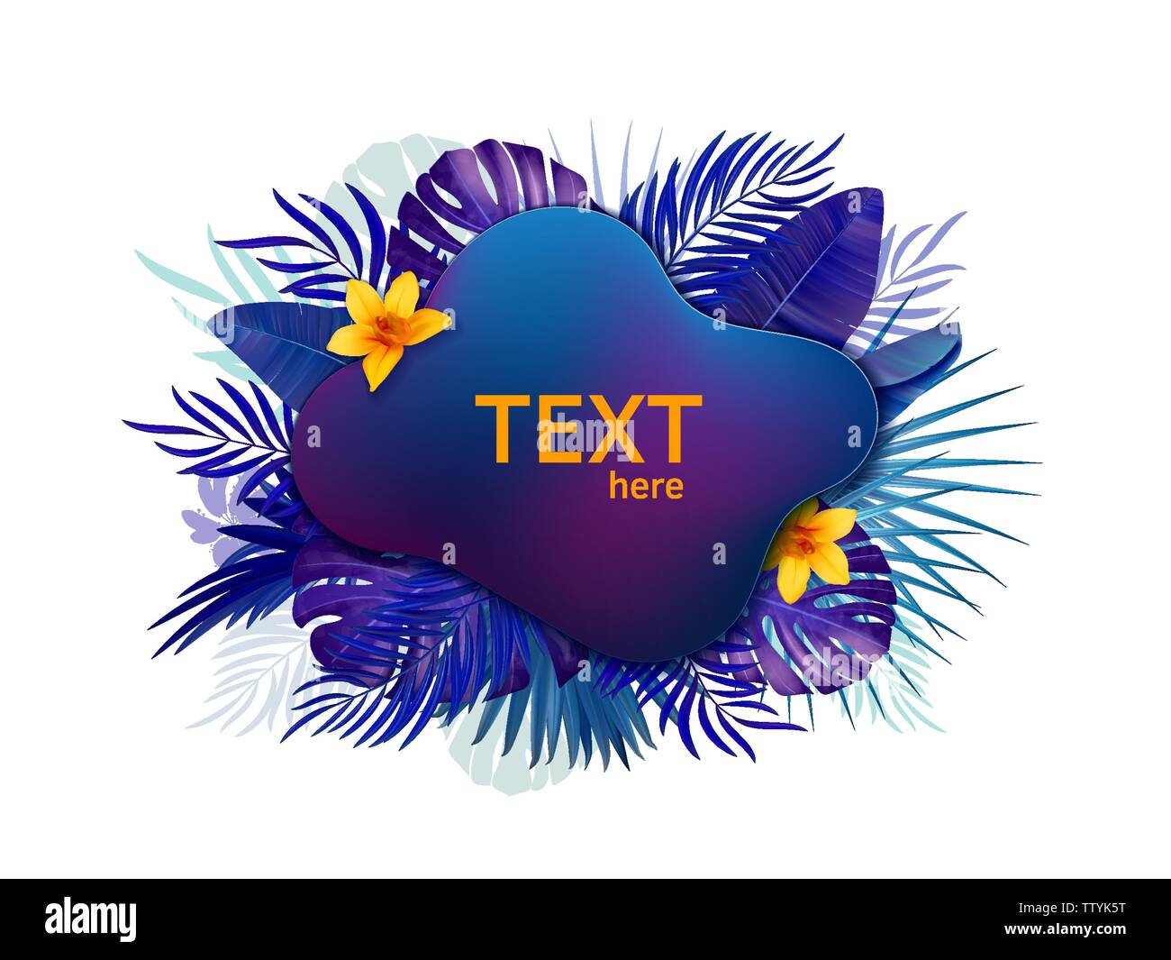 Plam leaves Stock Vector Images - Alamy