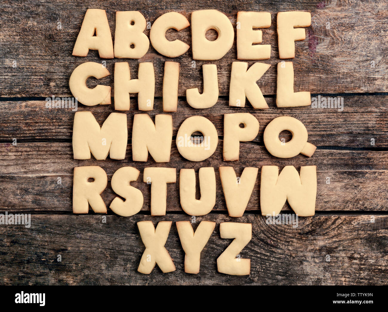 Cookie alphabet hi-res stock photography and images - Alamy