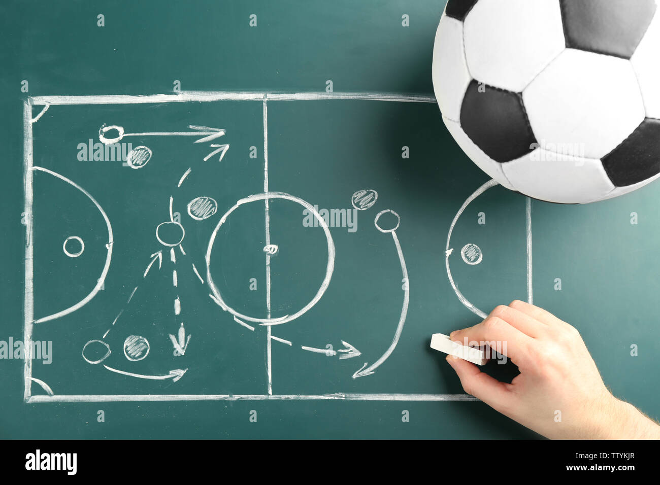 Hand drawn illustration drawing soccer hi-res stock photography and ...