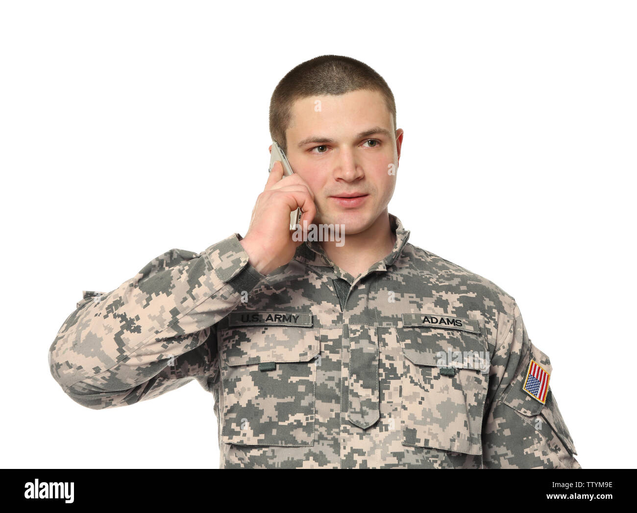 Modern us soldier isolated hi-res stock photography and images - Alamy