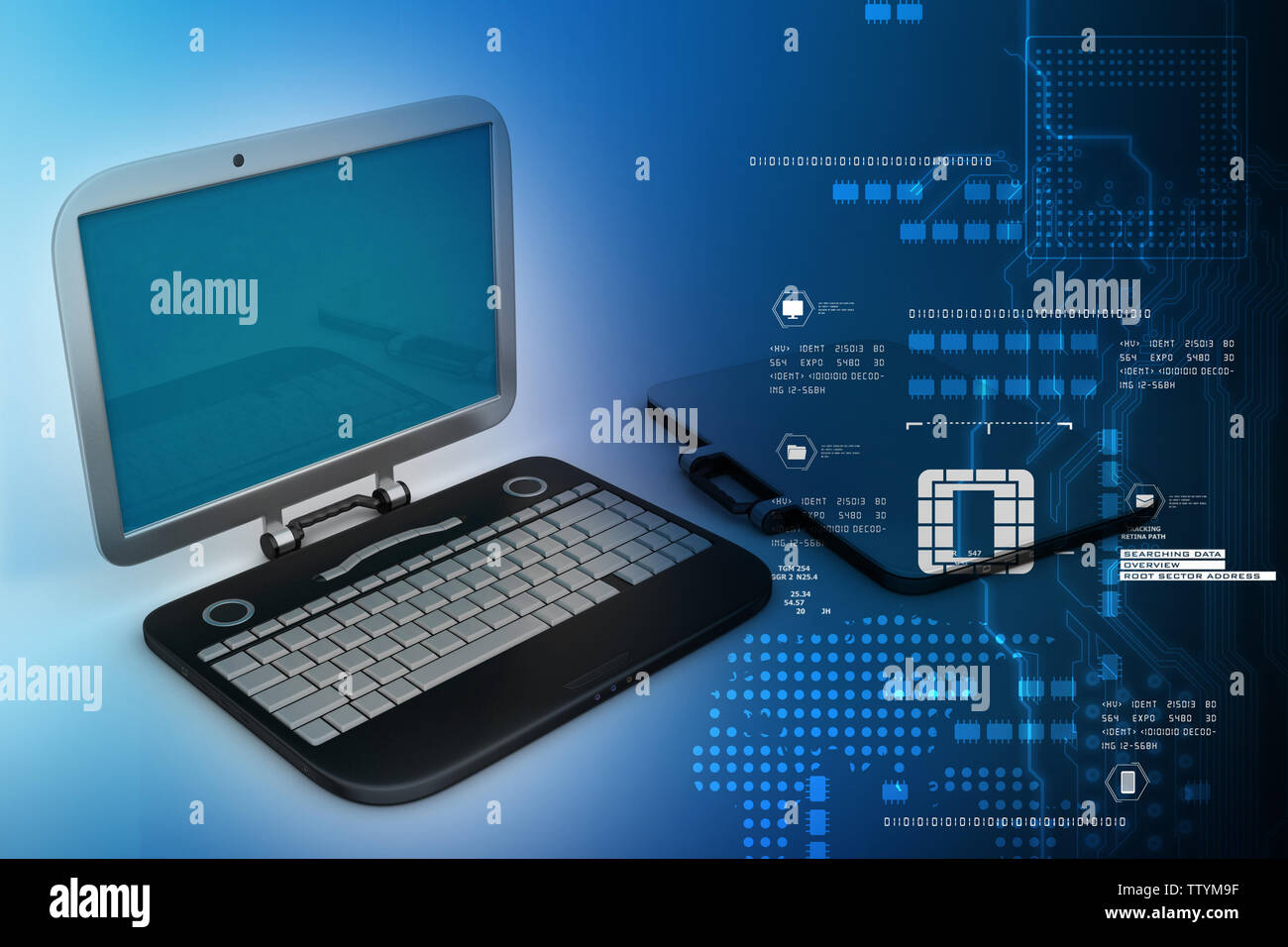 computer bag with laptop Stock Photo - Alamy