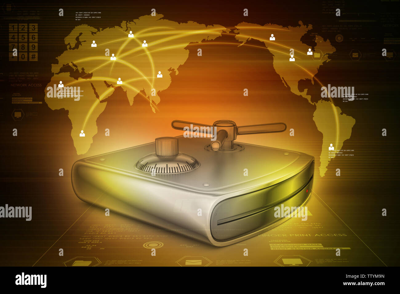 Secure Hard drive Stock Photo - Alamy