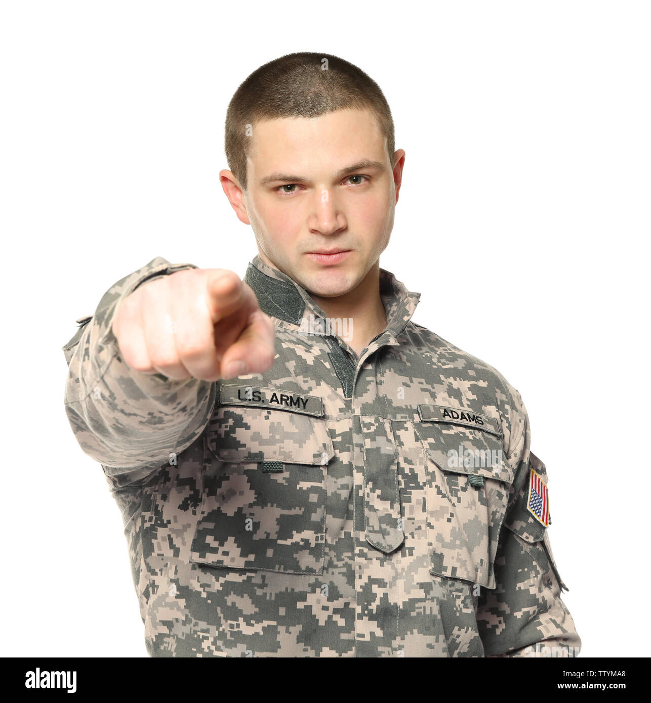 Soldier pointing finger hi-res stock photography and images - Alamy