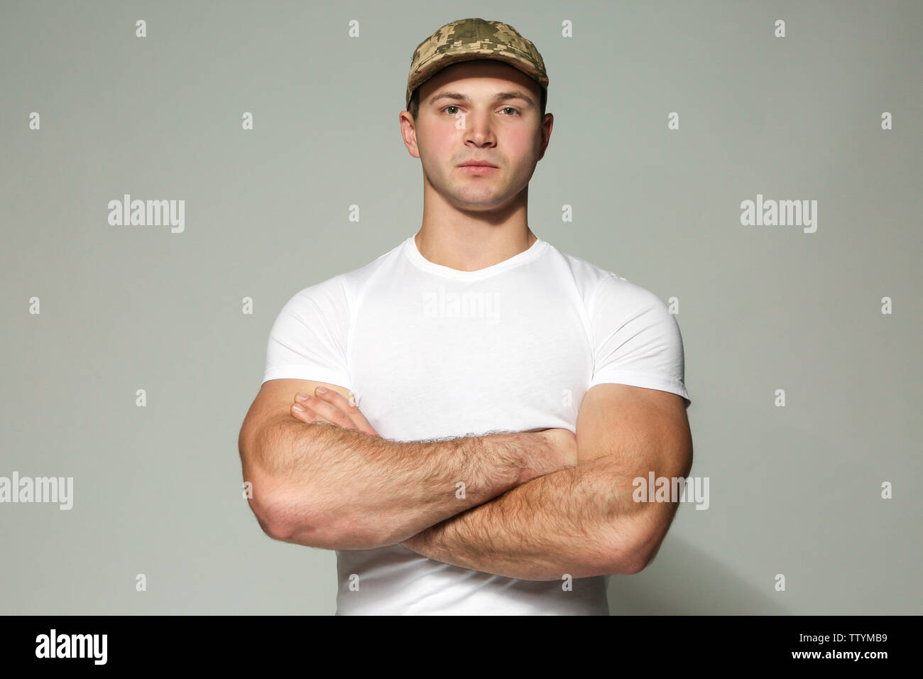 Handsome soldier hi-res stock photography and images - Alamy