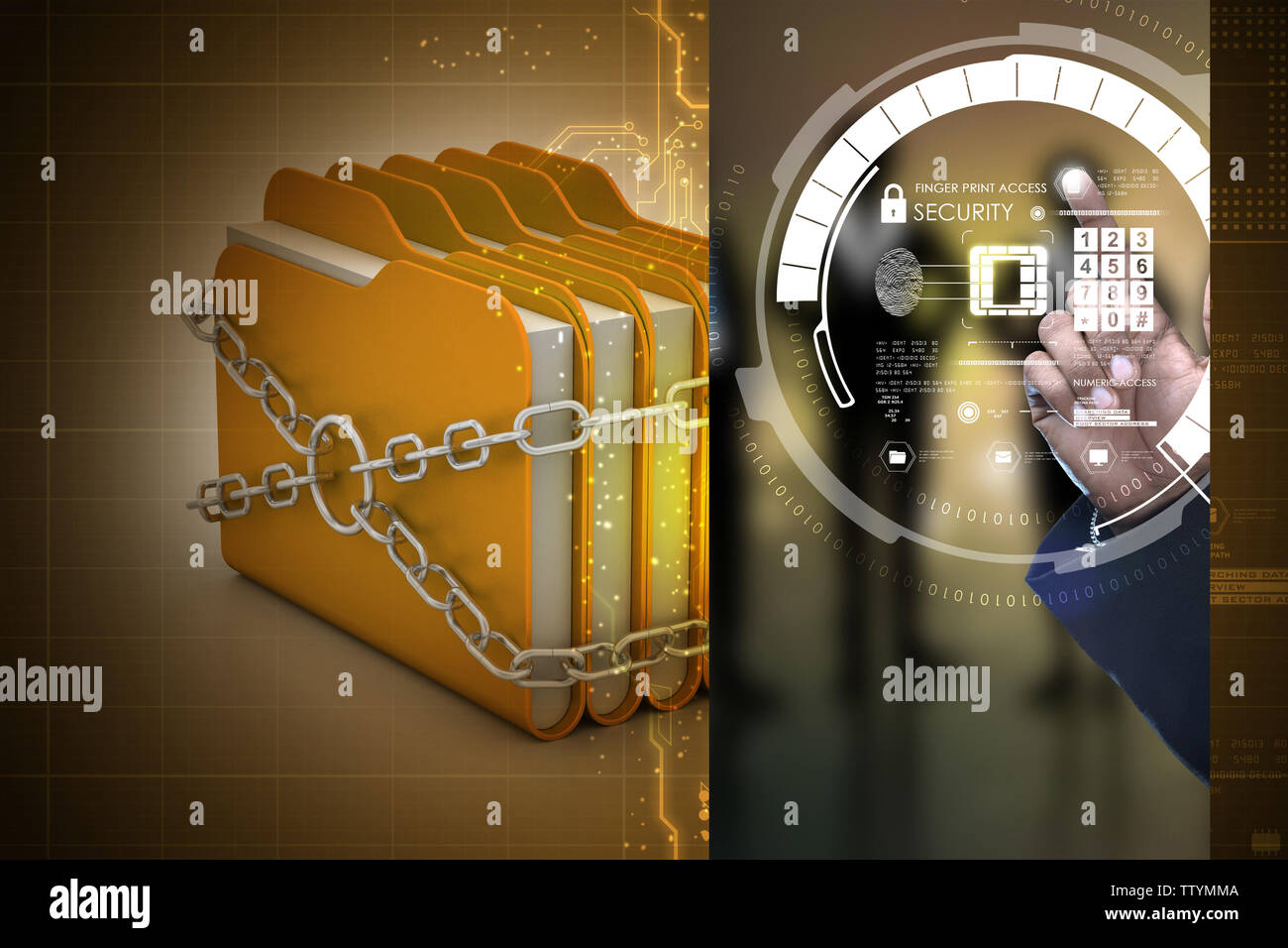 folder locked by chains Stock Photo - Alamy