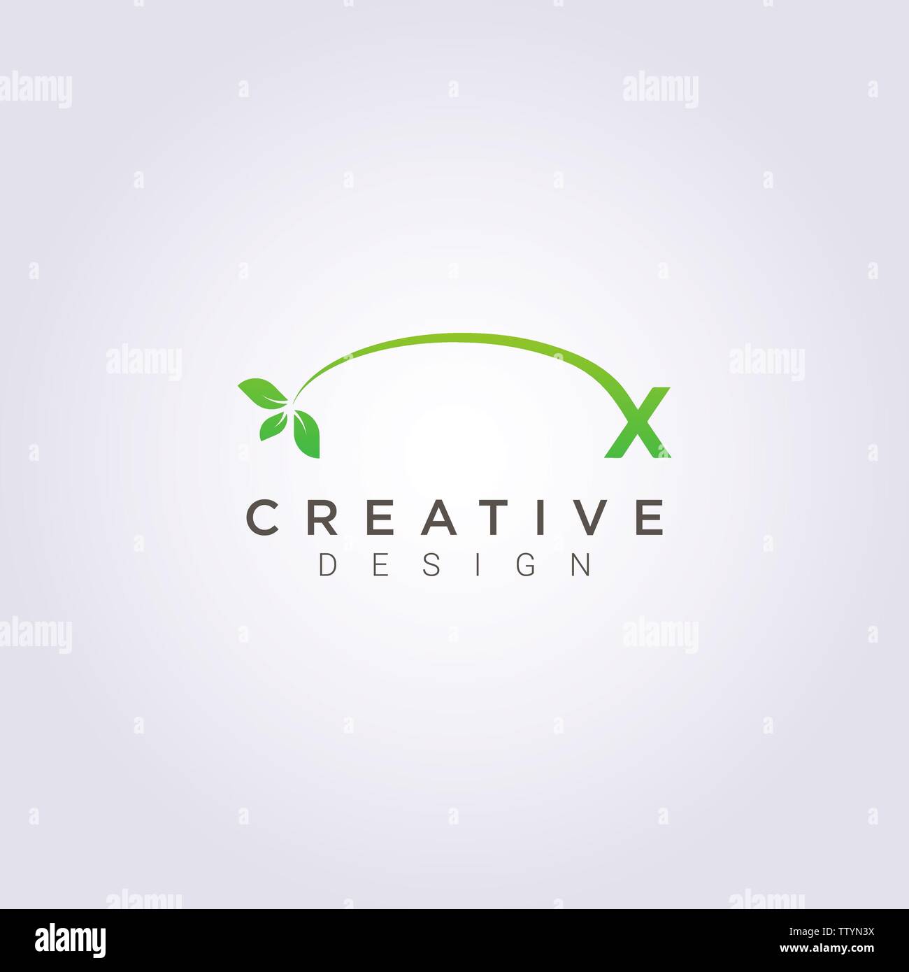 Vector Leaf Design Icon Letter X Stock Vector Image & Art - Alamy