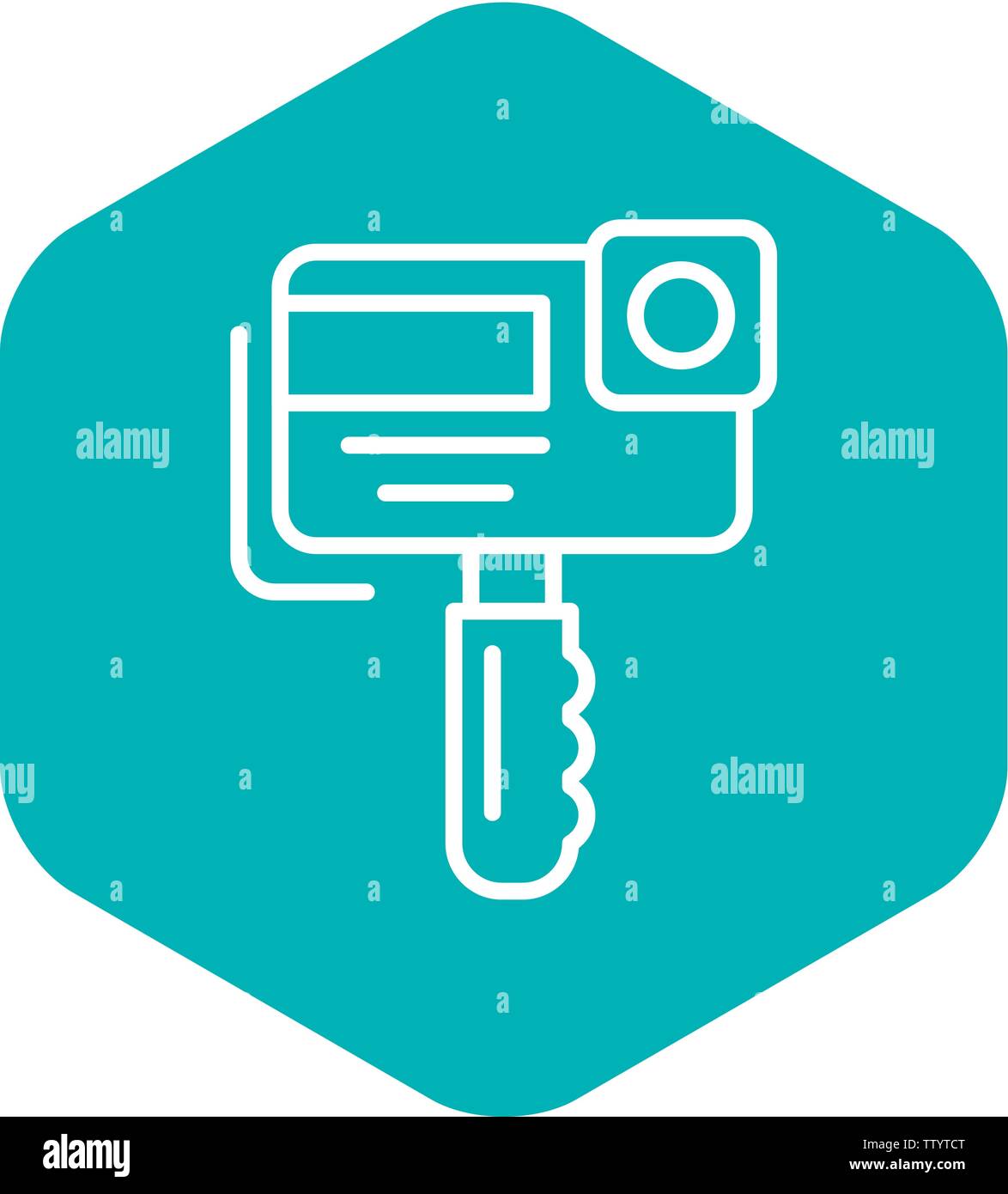 Action camera icon, outline style Stock Vector Image & Art - Alamy