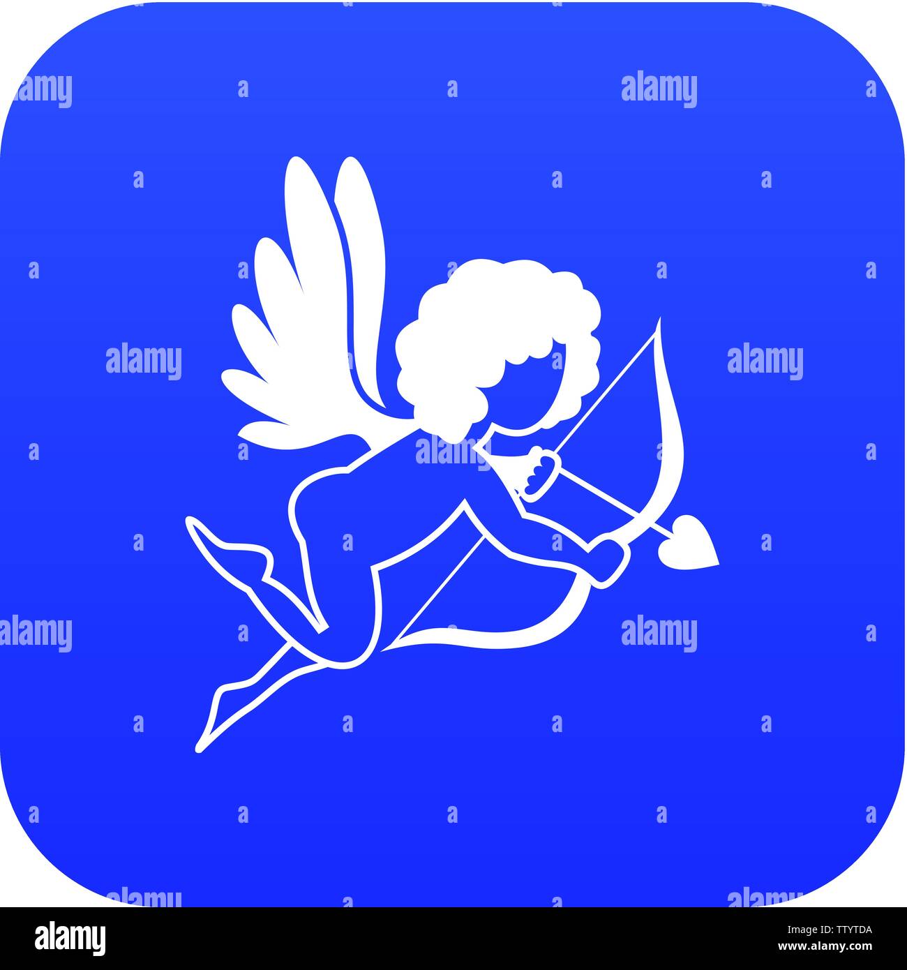 Love Cupid icon digital blue Stock Vector Image & Art - Alamy