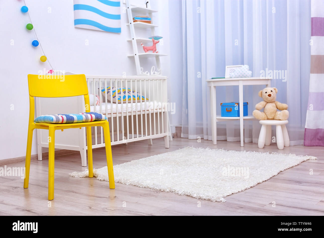 Modern interior design of baby room Stock Photo - Alamy