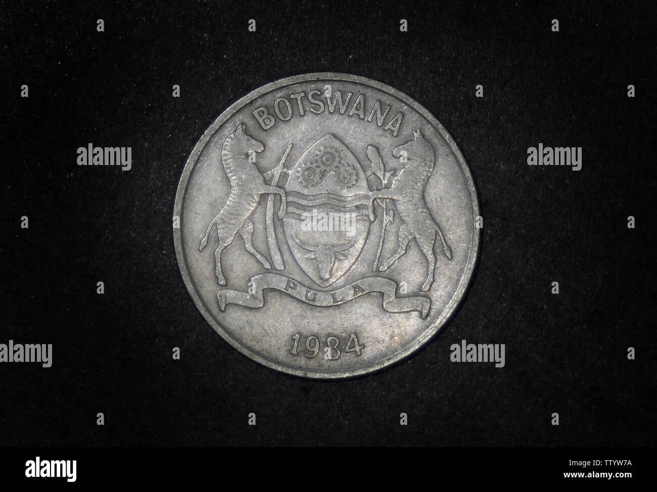 Botswana 25 thebe, 1984 Stock Photo - Alamy