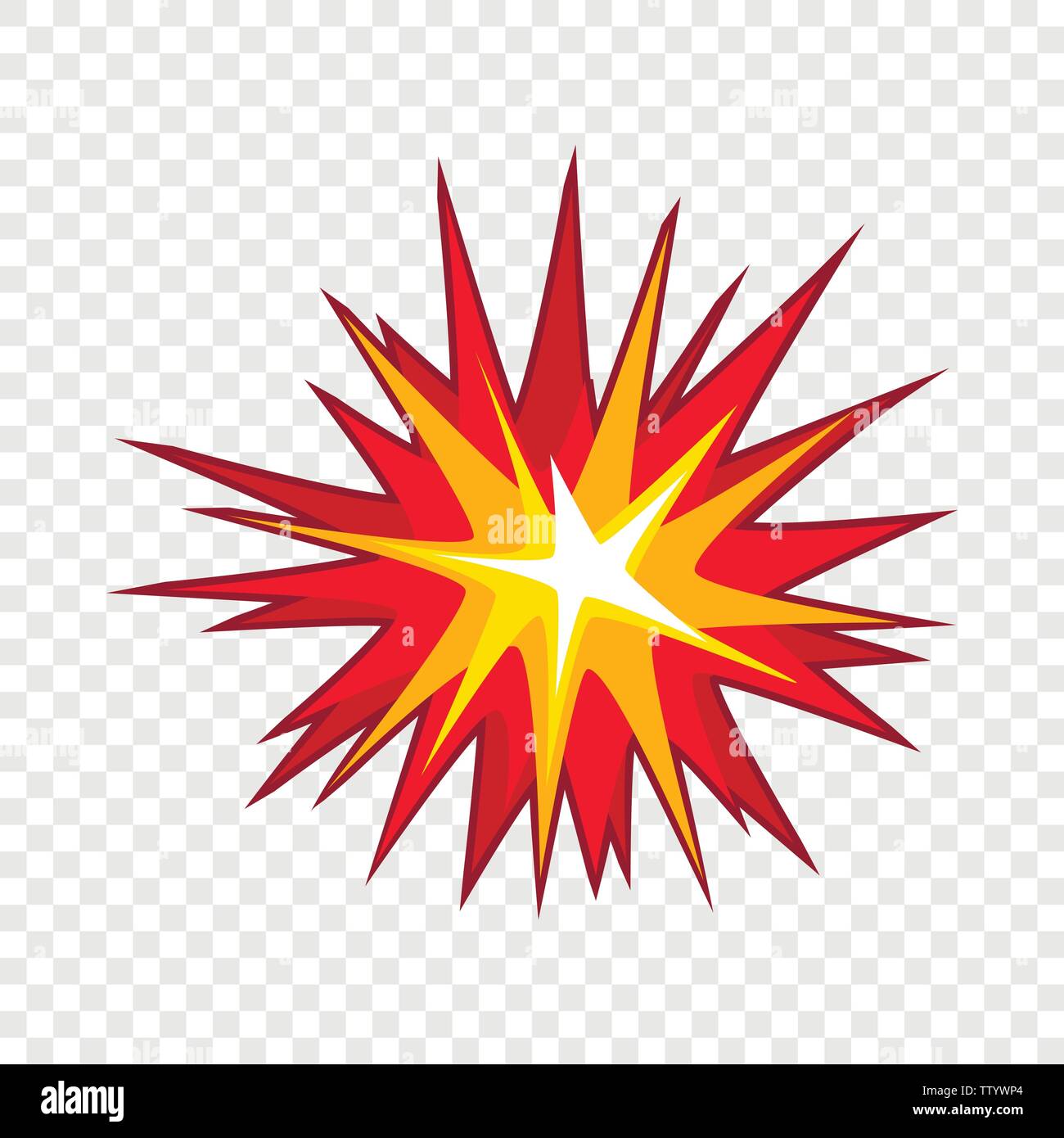 Explode effect icon, cartoon style Stock Vector Image & Art - Alamy
