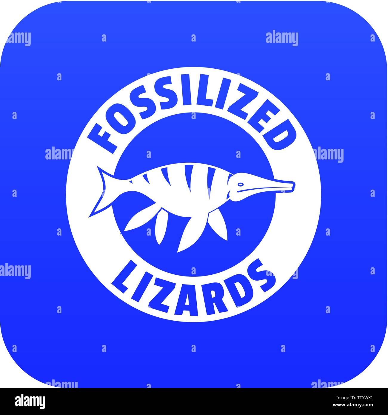 Jurassic funny icon blue vector Stock Vector Image & Art - Alamy