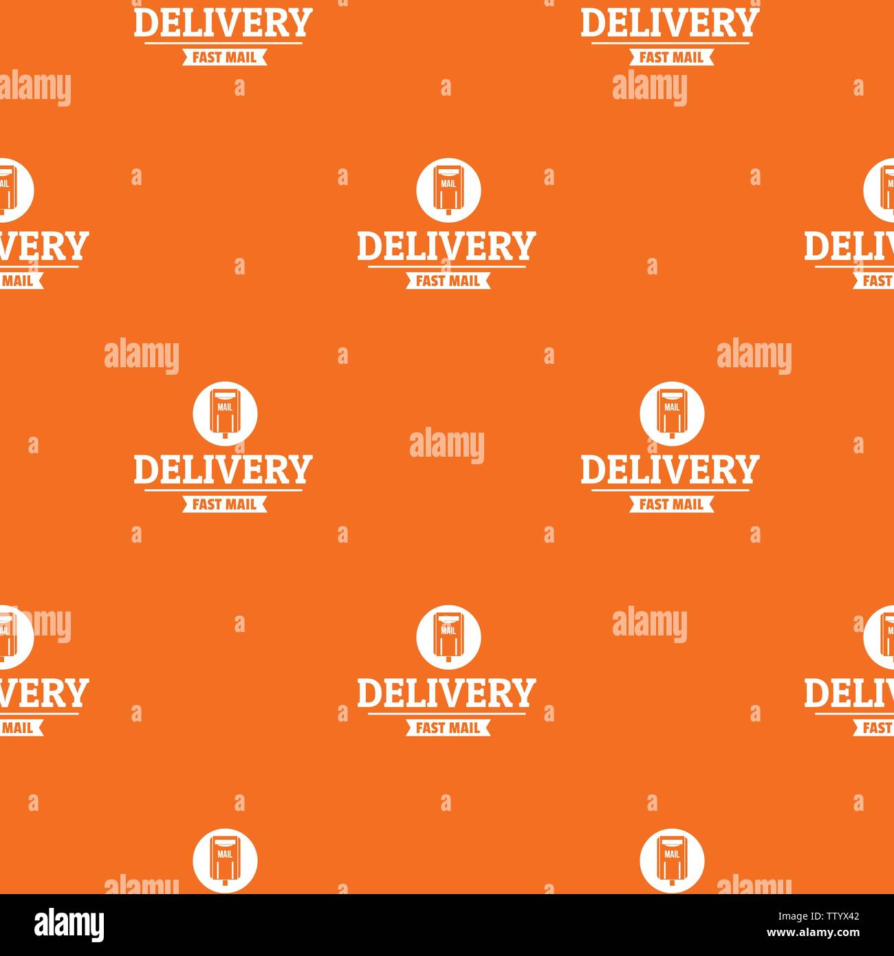 Delivery service pattern vector orange Stock Vector Image & Art - Alamy