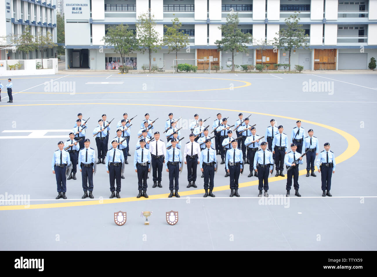 Police college graduation ceremony, so we were dressing in formal ...