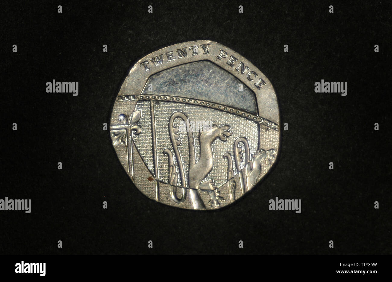 20 pence coin hi-res stock photography and images - Alamy