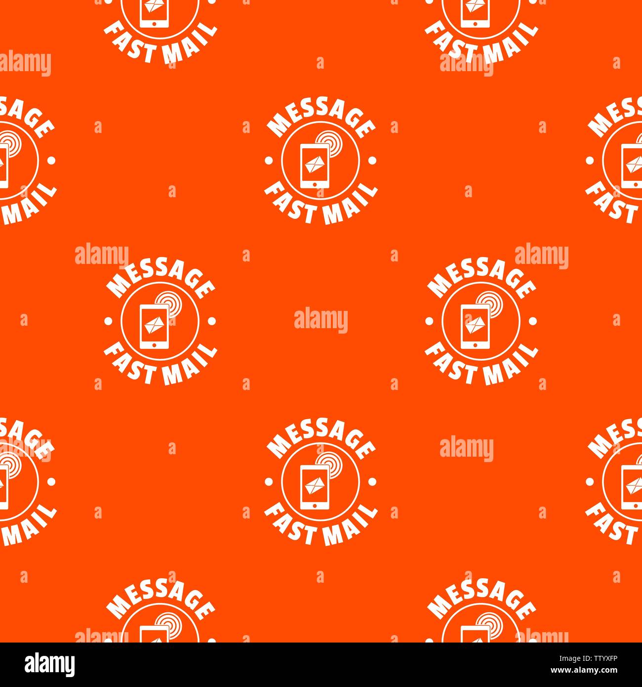 Fast mail pattern vector orange Stock Vector Image & Art - Alamy