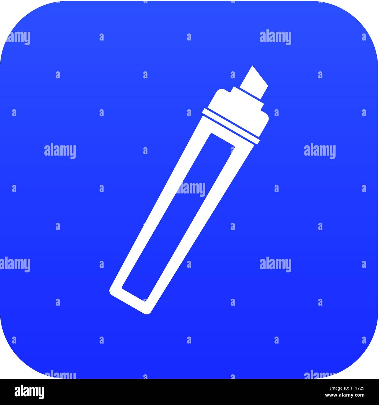 Marker icon digital blue Stock Vector Image & Art - Alamy