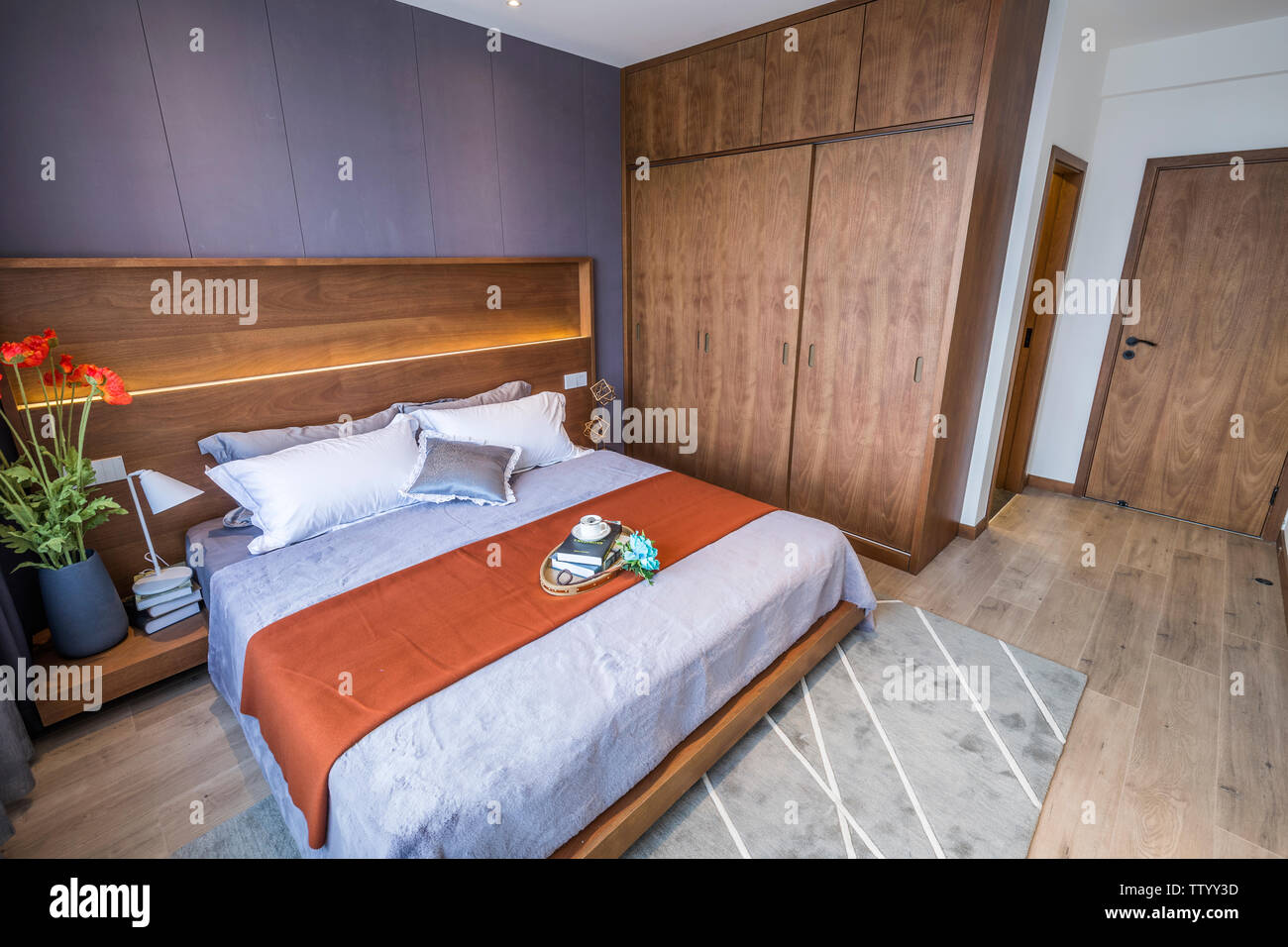 Interior Space Design of Model Room, Decorative Decoration Design Stock ...