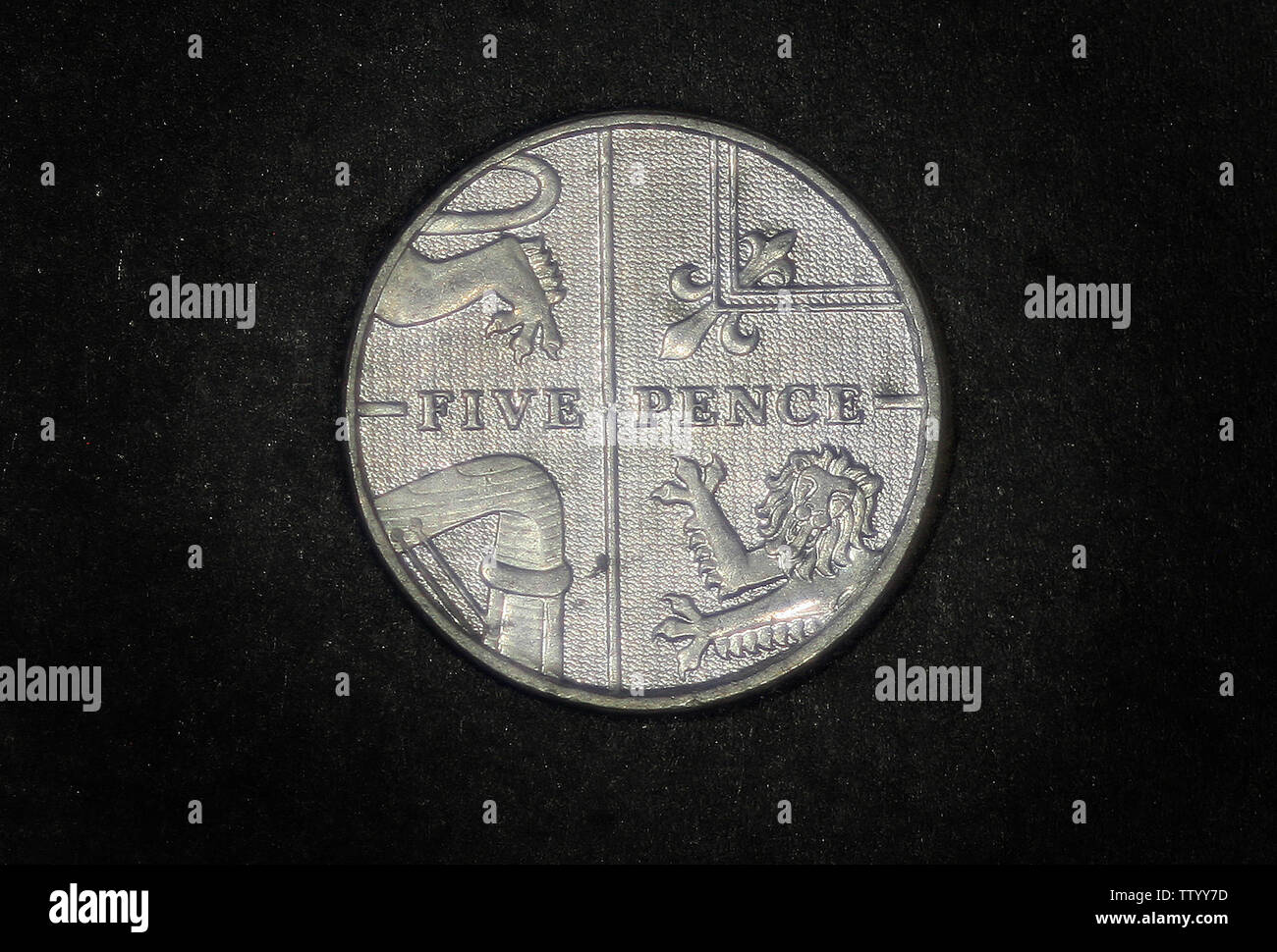 Old 5 pence hi-res stock photography and images - Alamy