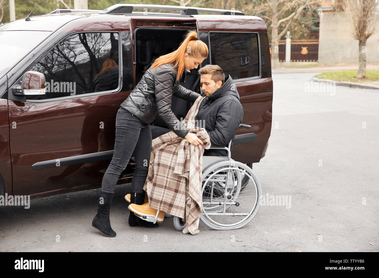 Helping the disable hi-res stock photography and images - Alamy