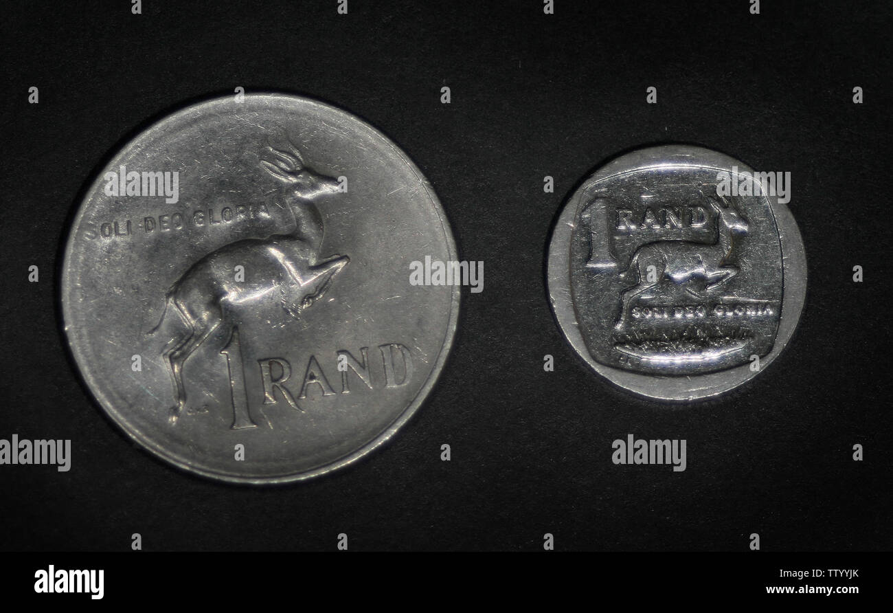 Old and new coins side by side hi-res stock photography and images - Alamy