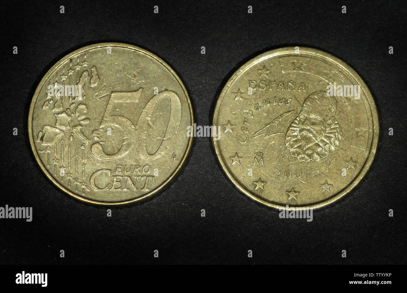 Fifty euro cent coin hi-res stock photography and images - Alamy
